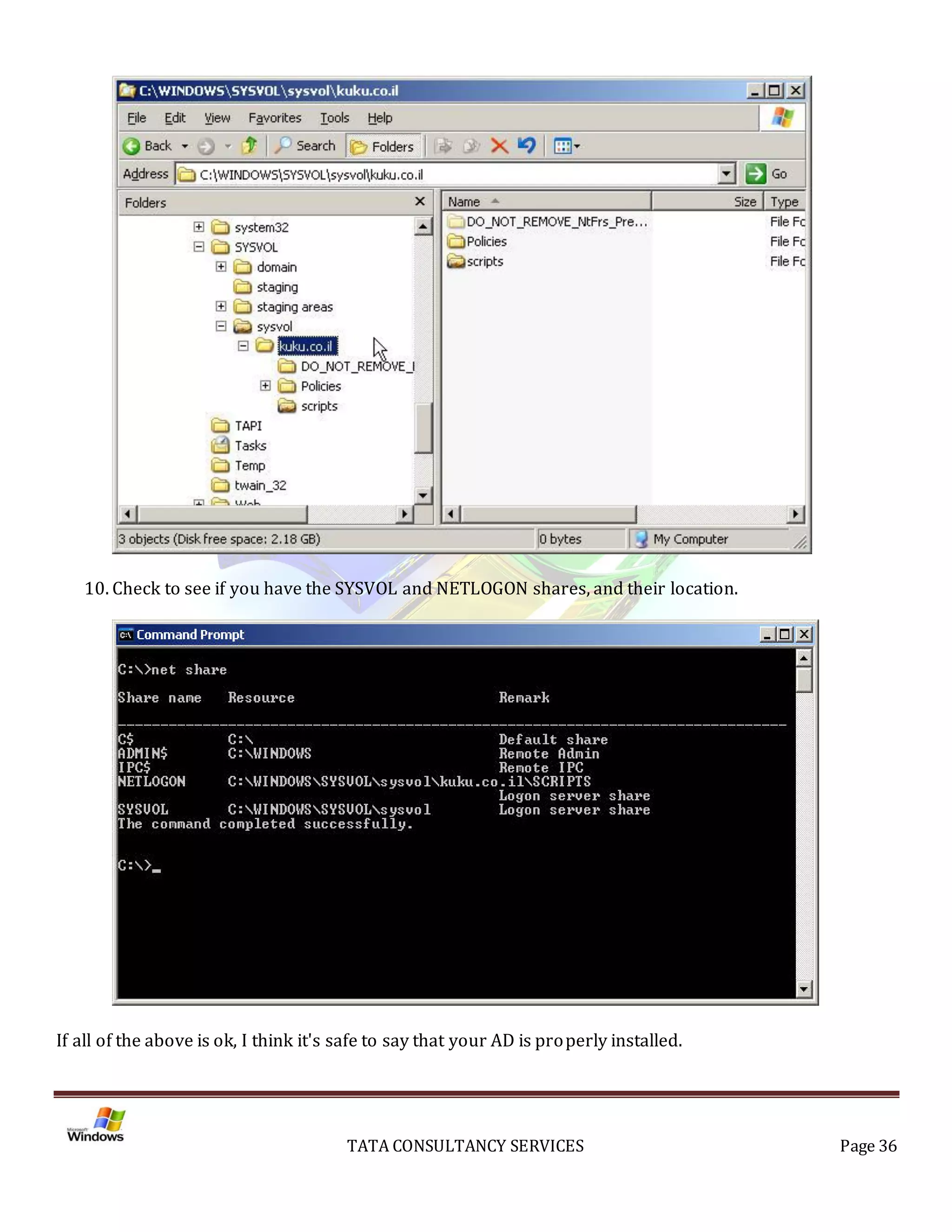 Installation of Active Directory on Windows Server 2003 Server | PDF