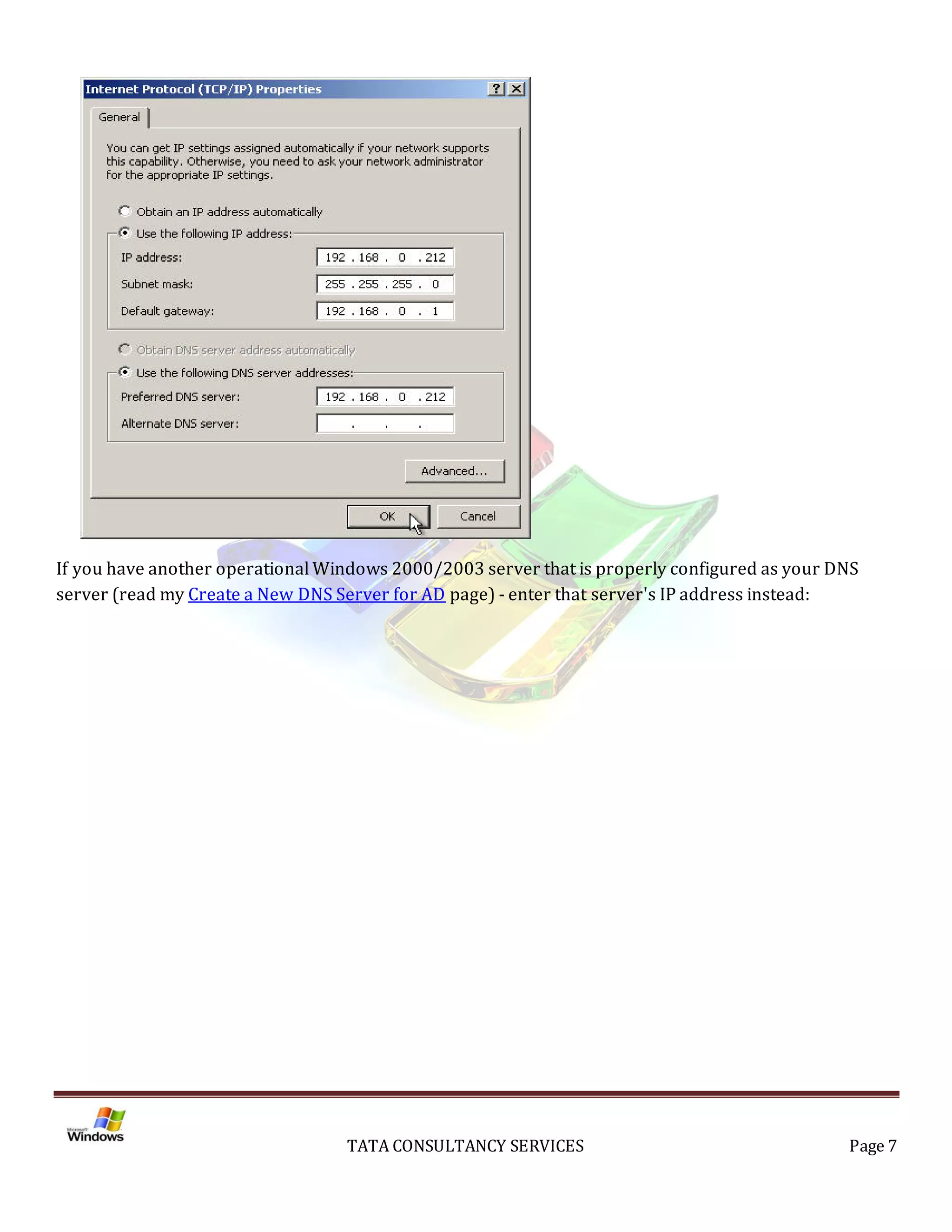 Installation of Active Directory on Windows Server 2003 Server | PDF