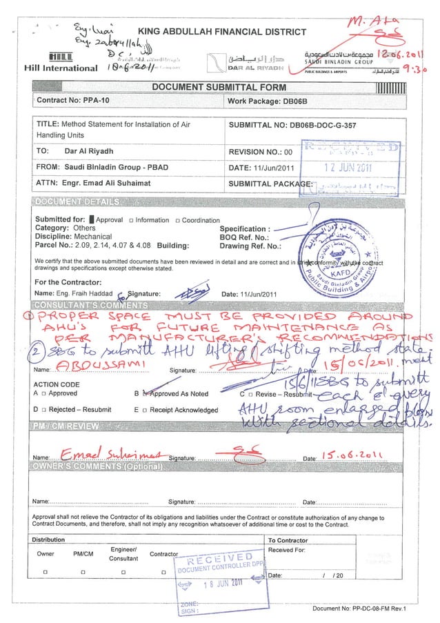 Installation of AHU.PDF