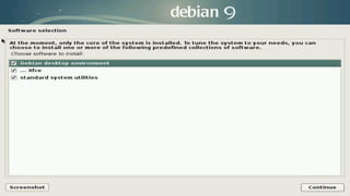 Installation of Debian Linux | PPT
