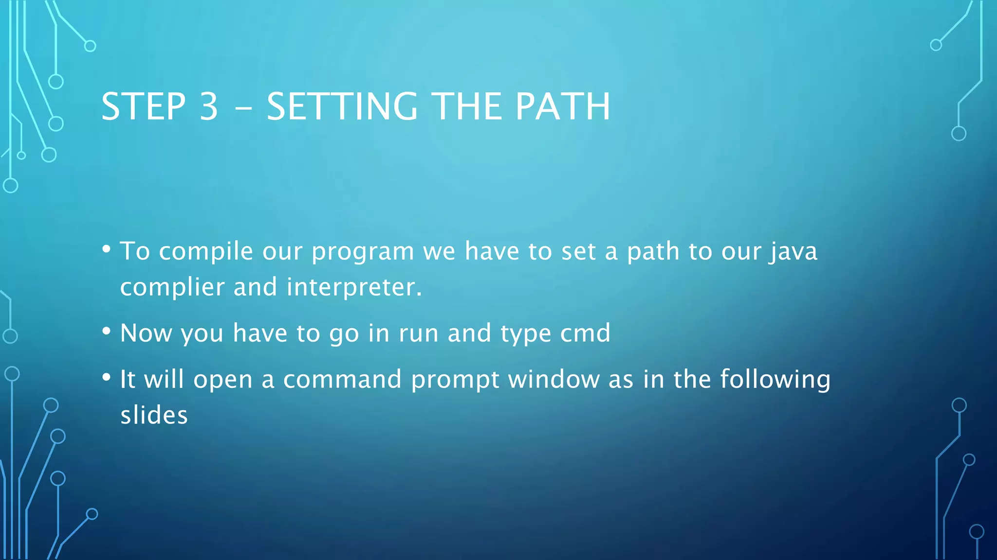Installation Of Java And Program Execution Ppt