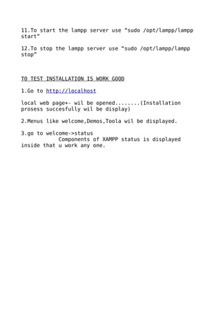 Installation Of Lamp | ODT