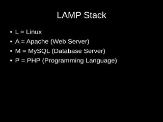 Installation of LAMP Server with Ubuntu 14.10 Server Edition | PPT