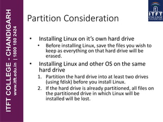 ITFT_Introduction of linux | PPT