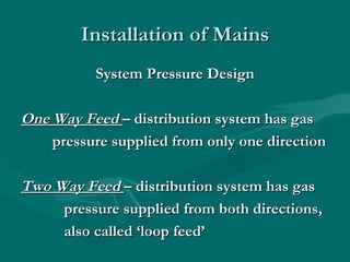 Installation of mains | PPT
