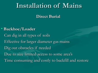 Installation of mains | PPT