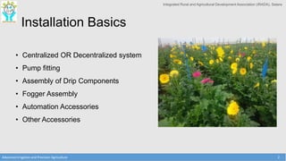 Installation of modern irrigation system | PPTX