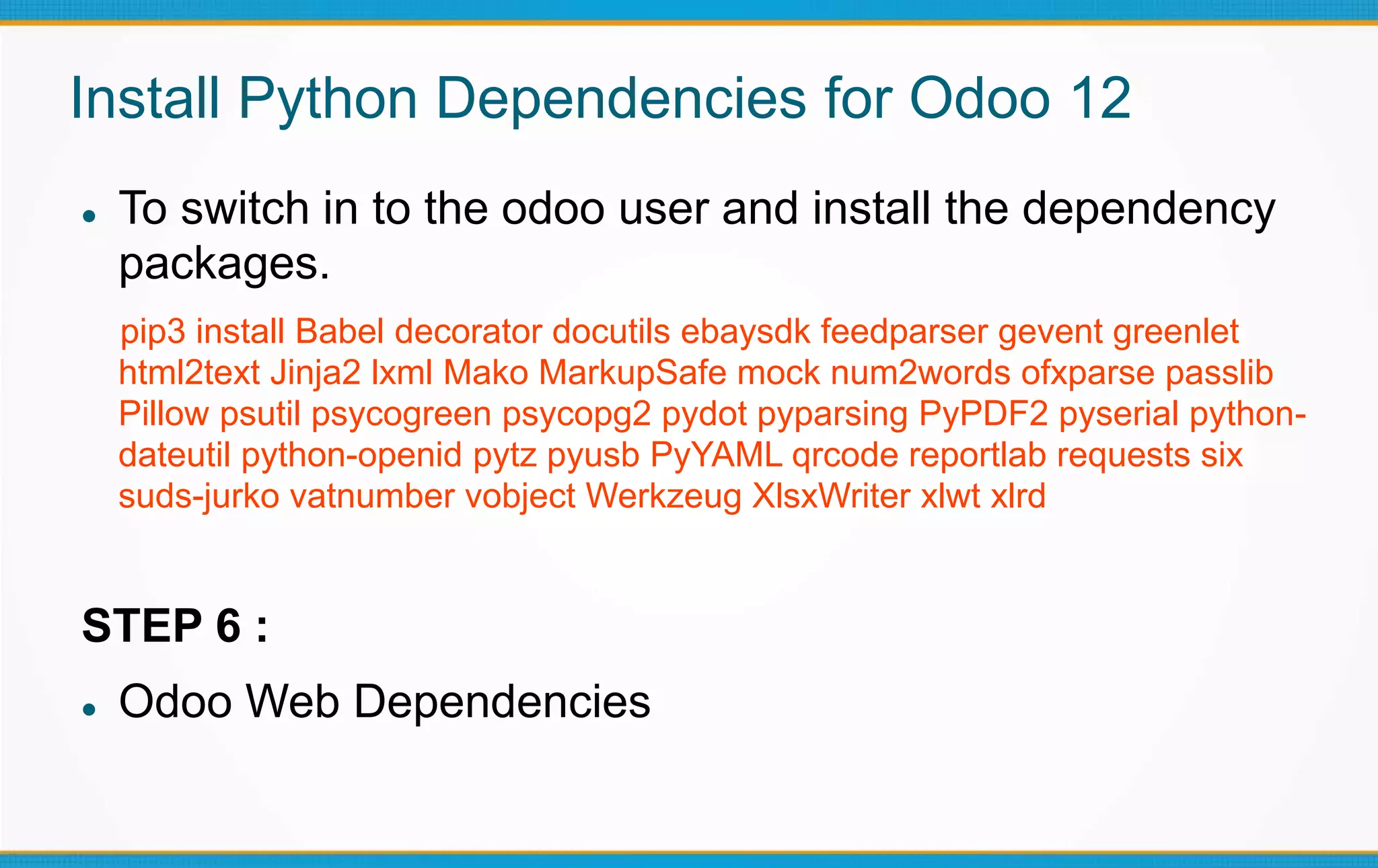 Installation Of Odoo 12 On Ubuntu 18.4 | PPT