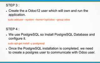 Installation Of Odoo 12 On Ubuntu 18.4 | PPT | Operating Systems | Computer Software and ...