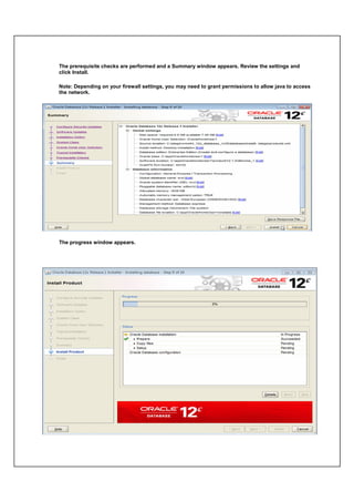 Installation of oracle | PDF
