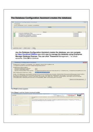 Installation of oracle | PDF