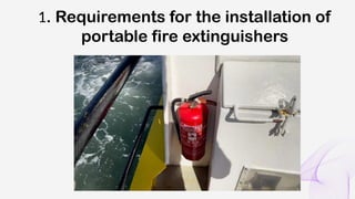 installation of portable fire extinguisher and fixed F E.pptx