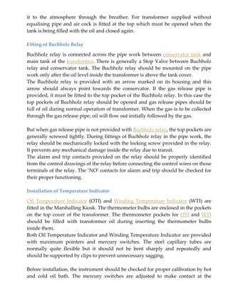 Installation of power transformers | PDF