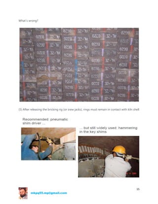Installation of Rotary Kiln Bricks BY RHI.pdf General information ...