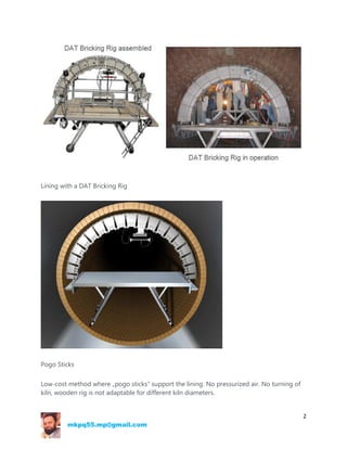 Installation of Rotary Kiln Bricks BY RHI.pdf General information ...