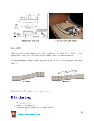 Installation of Rotary Kiln Bricks BY RHI.pdf General information ...