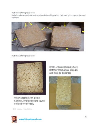Installation of Rotary Kiln Bricks BY RHI.pdf General information ...