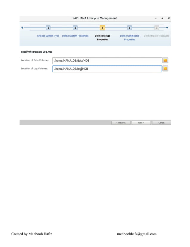 Installation Of Sap Hana Db System On Suse Linux Pdf Operating