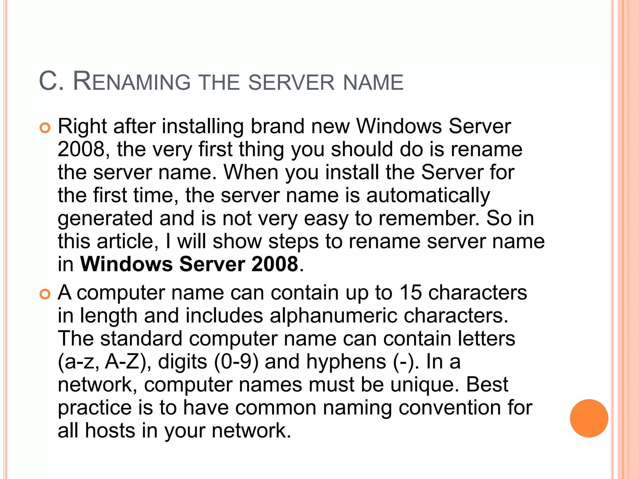 Installation of server 2008 r2 | PPT
