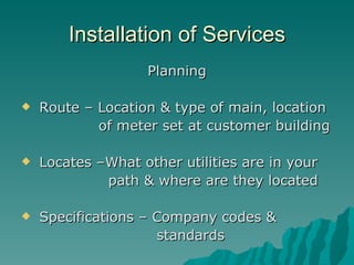 Installation of services | PPT