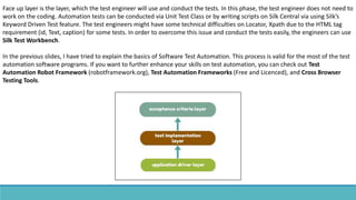 Installation of Silk Test Framework | PPTX
