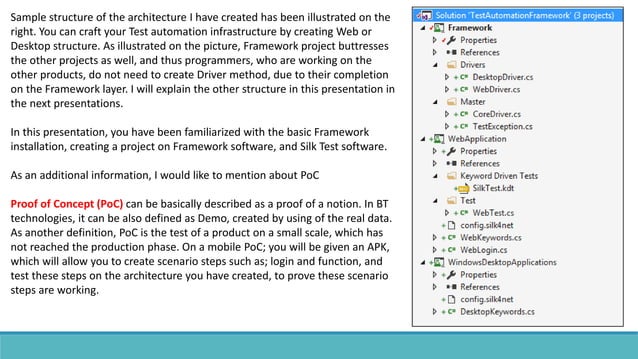Installation of Silk Test Framework | PPT