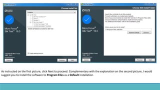 Installation of Silk Test Framework | PPTX
