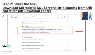 Presentation on Installation of SQL Server | PPTX