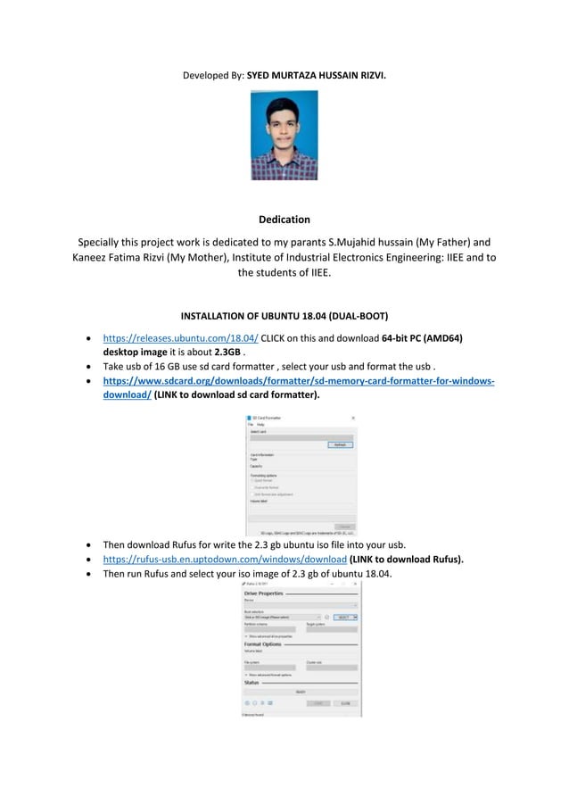 INSTALLATION OF UBUNTU 18 and ROS installation in UBUNTU 18.04.docx
