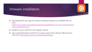 Installation of ubuntu, ns3 and compiling first | PPTX