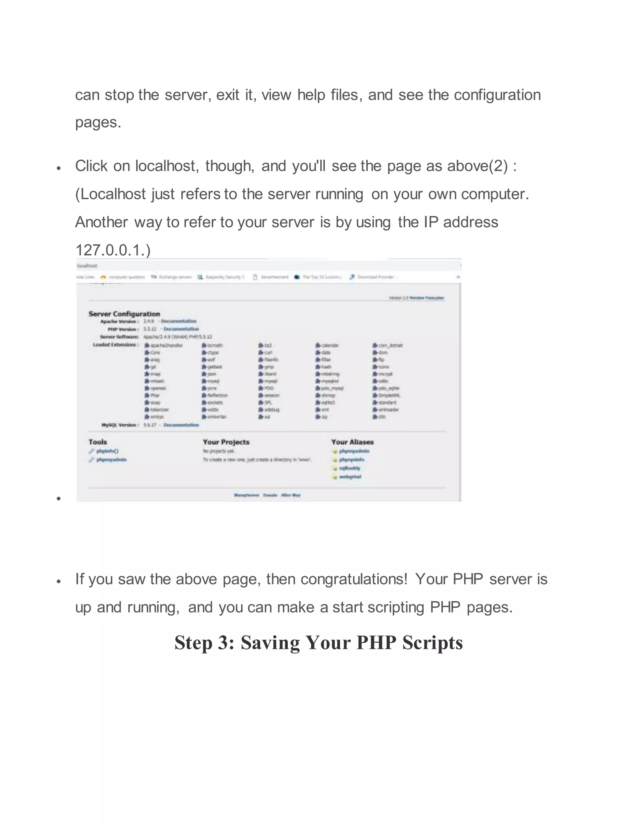 Installation of wampserver | DOCX