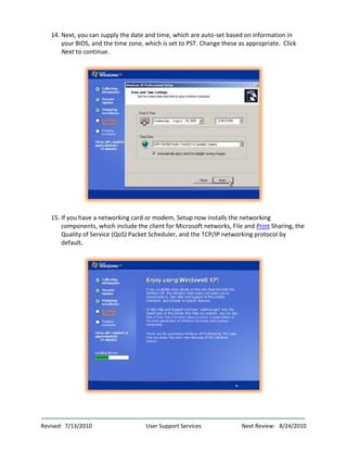 Installation of windows xp | PDF