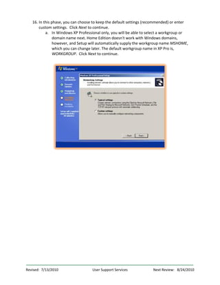 Installation of windows xp | PDF