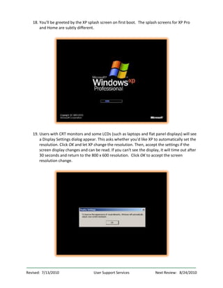 Installation of windows xp | PDF