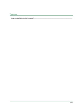 Installation of windows xp | PDF