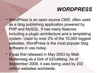 Installation of wordpress | PPT