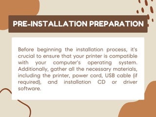 Printer Installation: How To Install Printer? | PPTX