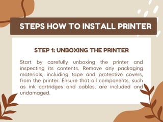 Printer Installation: How To Install Printer? | PPTX
