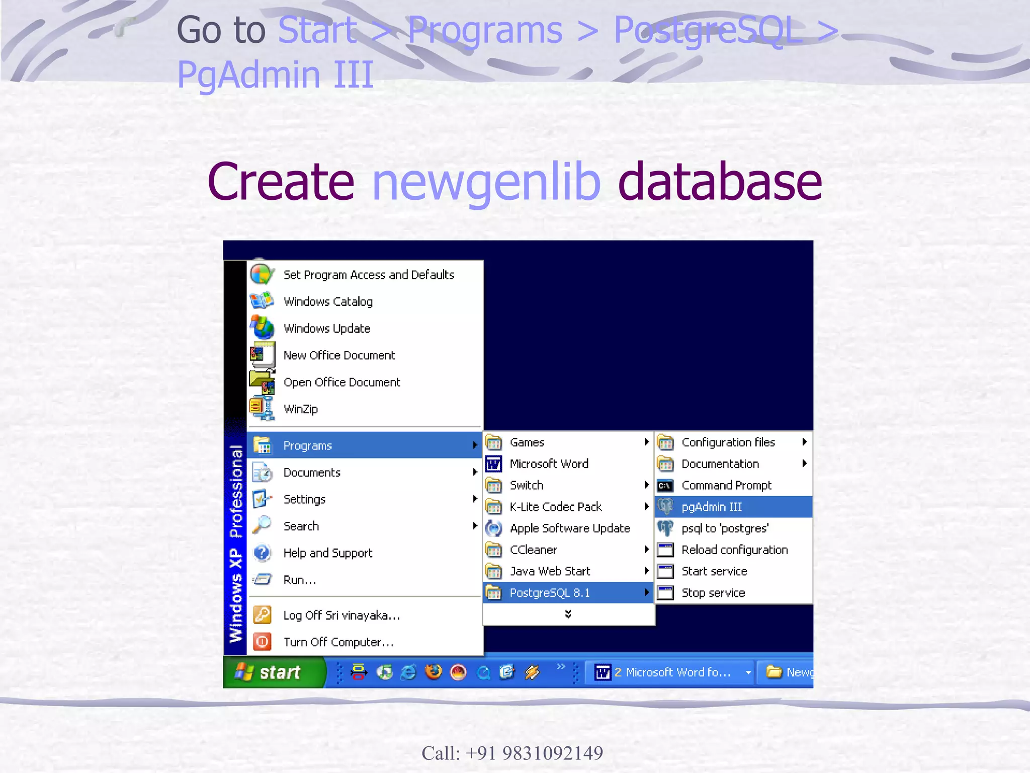 Installation Process Of New Gen Lib Oss On Windows Xp For Library Automation By Goutam Biswas | PPT