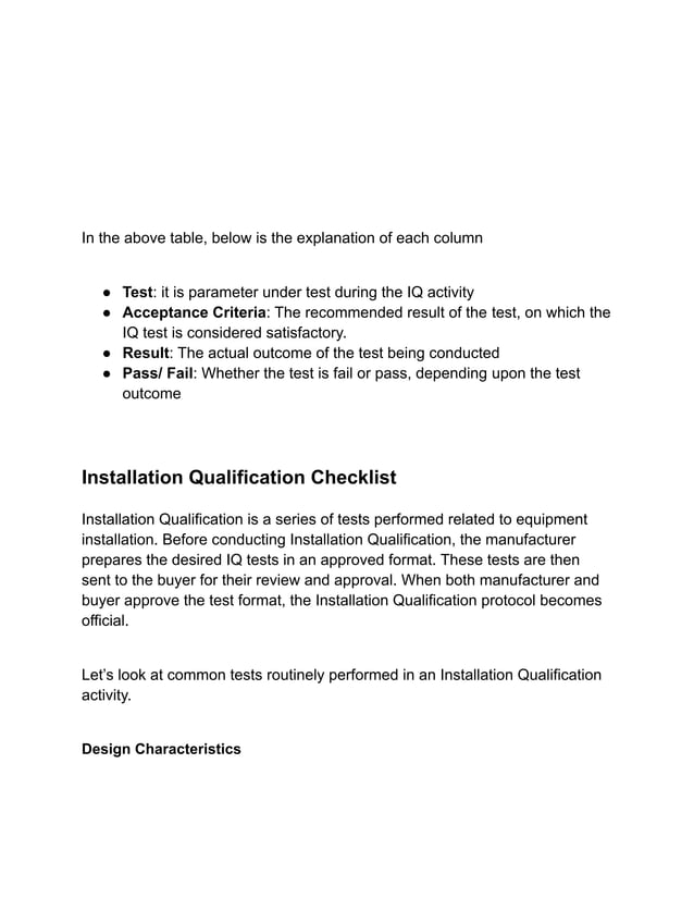 Installation Qualification.pdf | Medical Tests | Medical Health