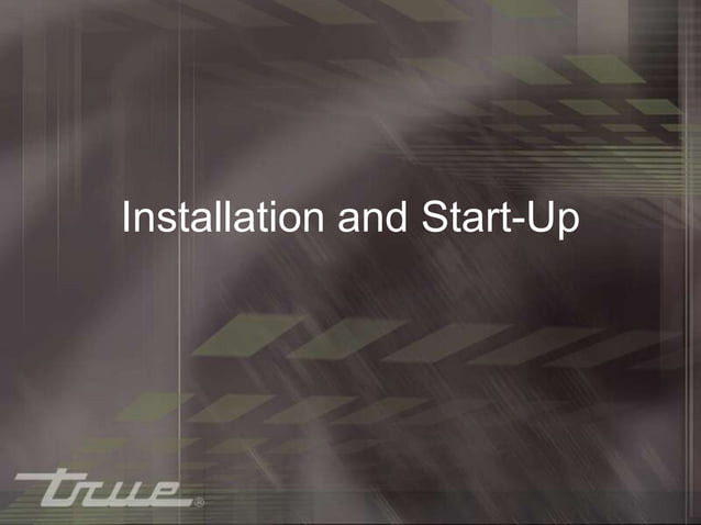 Installation & Startup | PPT