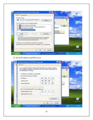 Installation steps about window server 2003 and windows XP in virtualbox | DOCX