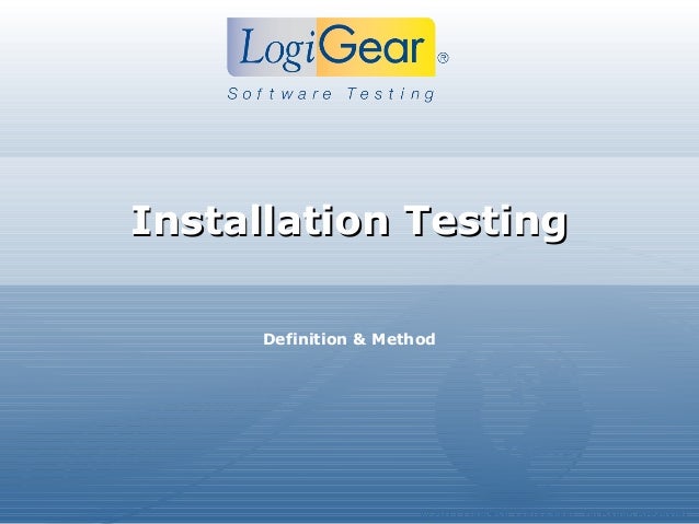 Draft Test Plan Template