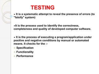 Installation testing | PPTX