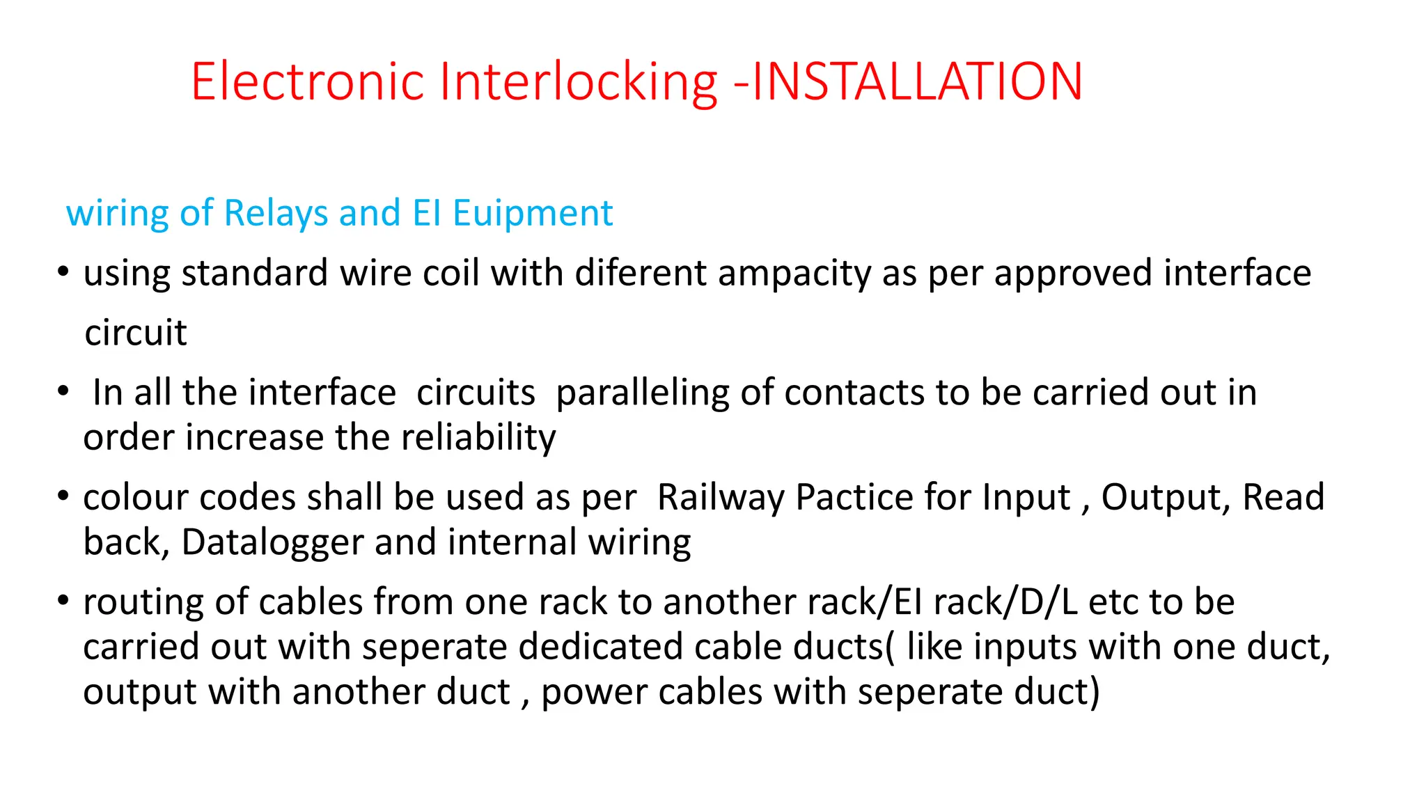 Installation, Testing and commioning of Electroninc interlocking.pptx