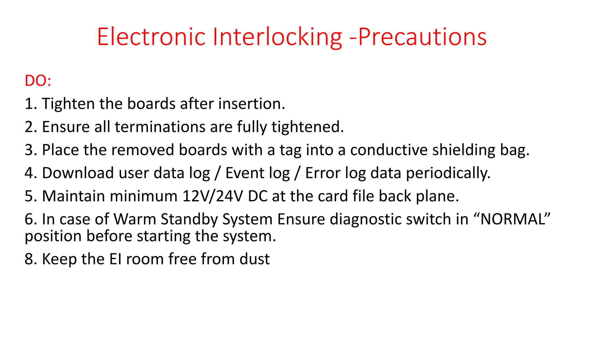 Installation, Testing and commioning of Electroninc interlocking.pptx