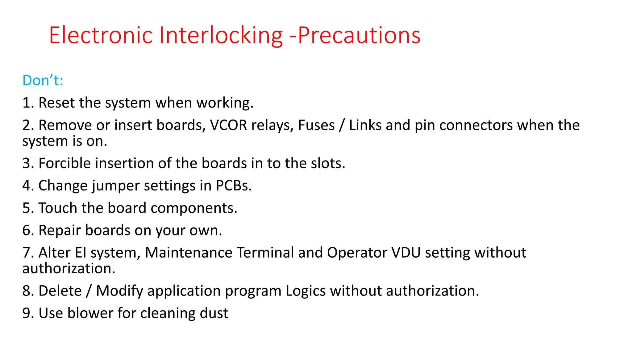 Installation, Testing and commioning of Electroninc interlocking.pptx