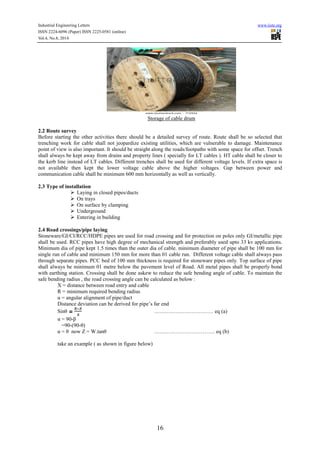 Installation, testing and jointing of lt and ht power cables up to 33 ...