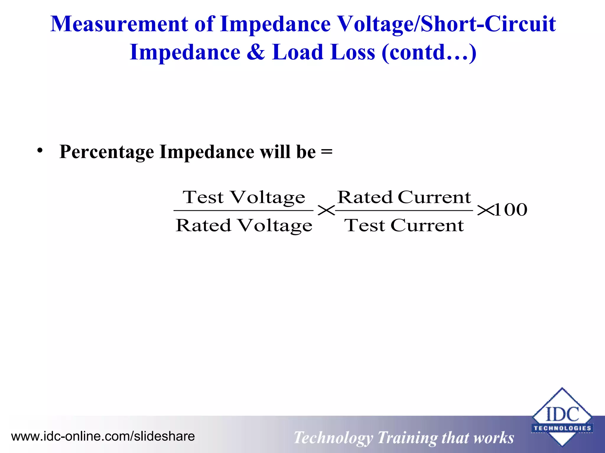 Installation Testing And Troubleshooting Of Transformers Ppt Physics Science
