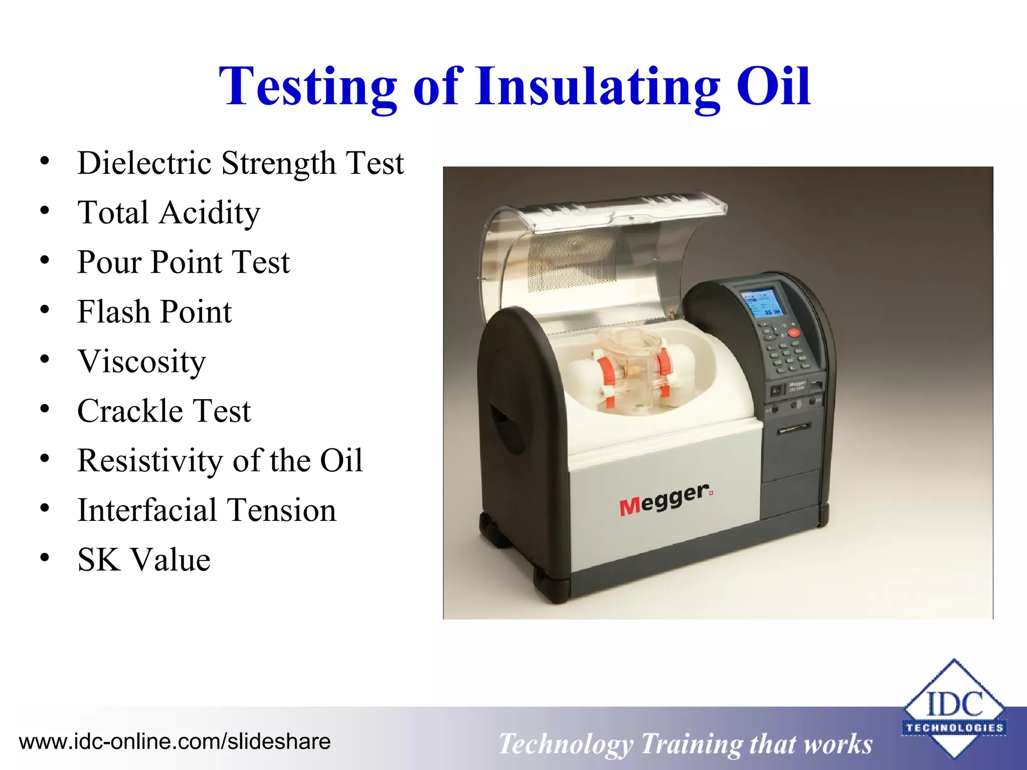 Installation Testing And Troubleshooting Of Transformers Ppt Physics Science